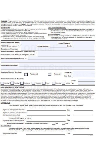 FREE 50+ Facility Forms in PDF | MS Word