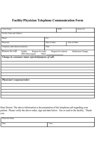 FREE 32+ Communication Forms in PDF | MS Word | XLS