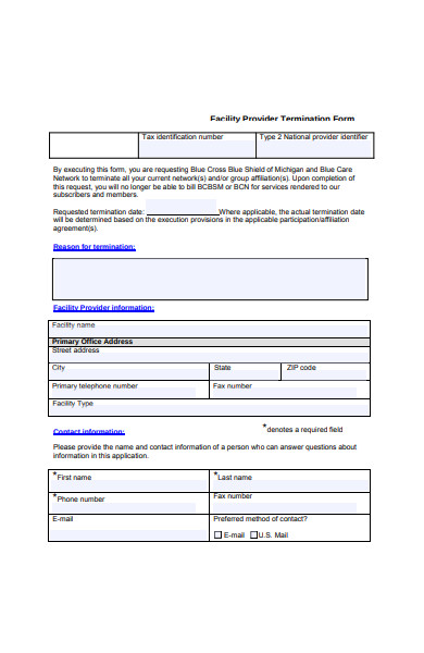 FREE 51+ Termination Forms in PDF | MS Word | XLS