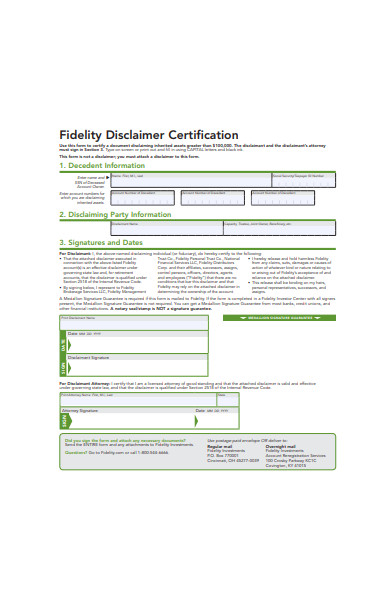 FREE 54+ Disclaimer Form Samples, PDF, MS Word, Google Docs