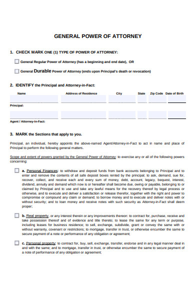 FREE 50+ Attorney Forms in PDF | MS Word