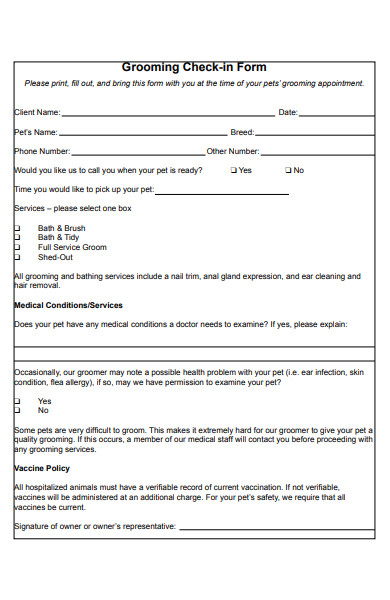 FREE 50+ Check-In Forms in PDF | MS Word