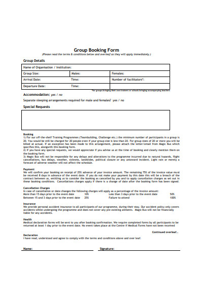 FREE 14+ Photography Booking Forms in PDF