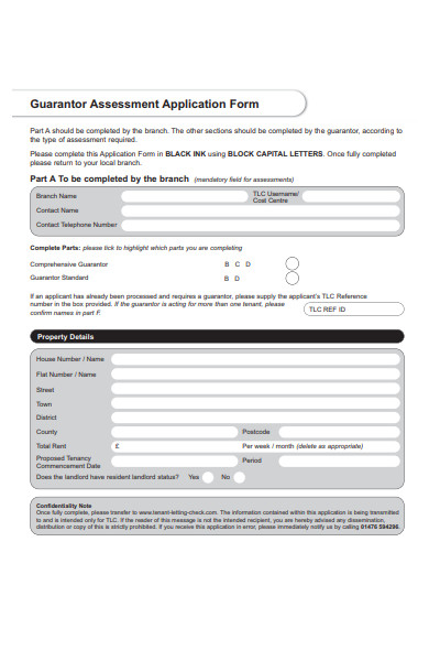 FREE 45+ Guarantor Form Samples, PDF, MS Word, Google Docs