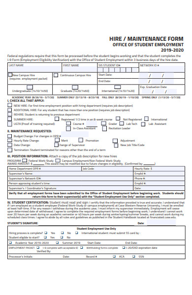 FREE 42+ Maintenance Forms in PDF | MS Word | XLS