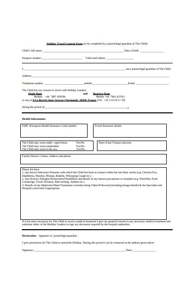 FREE 32+ Holiday Forms in PDF | MS Word