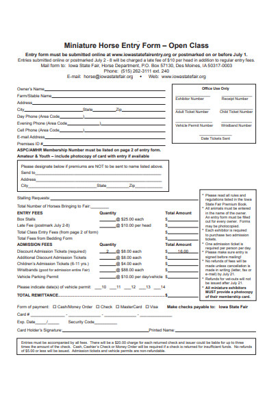 FREE 52+ Entry Forms in PDF | MS Word | Excel