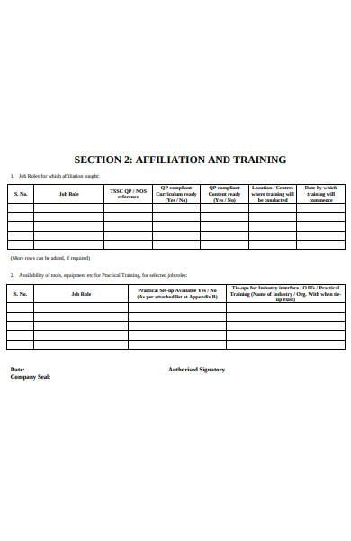 FREE 32+ Training Application Forms in PDF | MS Word | XLS