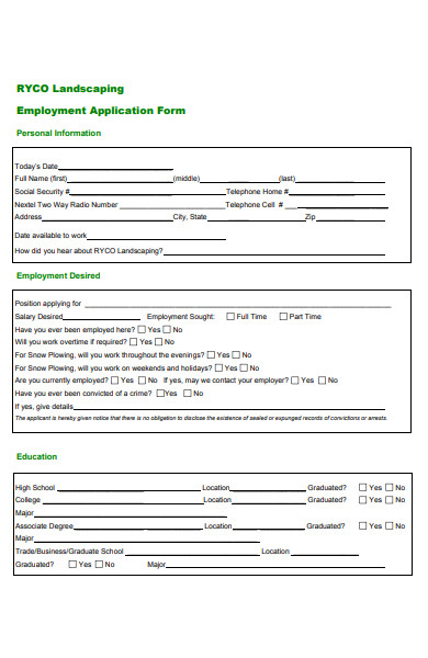 FREE 19+ Landscaping Forms in PDF | MS Word