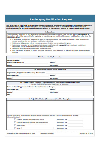 FREE 19+ Landscaping Forms in PDF | MS Word