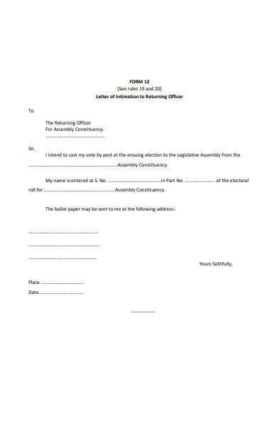 FREE 50+ Letter Forms in PDF | MS Word