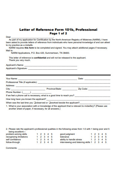 FREE 50+ Letter Forms in PDF | MS Word