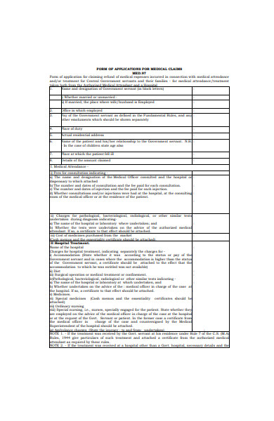 FREE 50+ Medical Forms in PDF | XLS