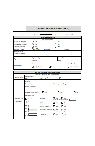 FREE 50+ Medical Forms in PDF | XLS