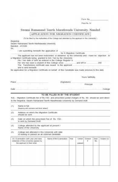 FREE 35+ Migration Form Samples, PDF, MS Word, Google Docs, Excel