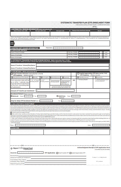 FREE 34+ Enrolment Form Samples, PDF, MS Word, Google Docs
