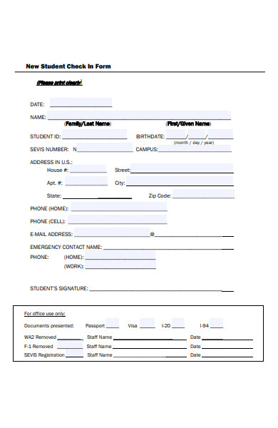 FREE 50+ Check-In Forms in PDF | MS Word