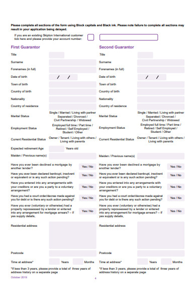 FREE 45+ Guarantor Form Samples, PDF, MS Word, Google Docs