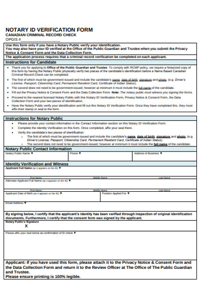 FREE 22+ Notary Forms in PDF | MS Word