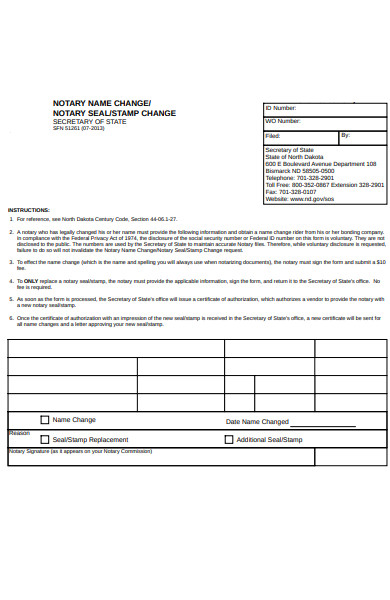 FREE 22+ Notary Forms in PDF | MS Word