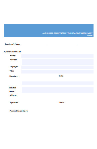 FREE 22+ Notary Forms in PDF | MS Word