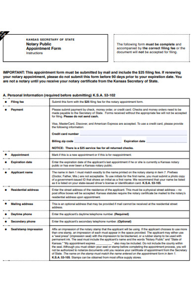 FREE 22+ Notary Forms in PDF | MS Word
