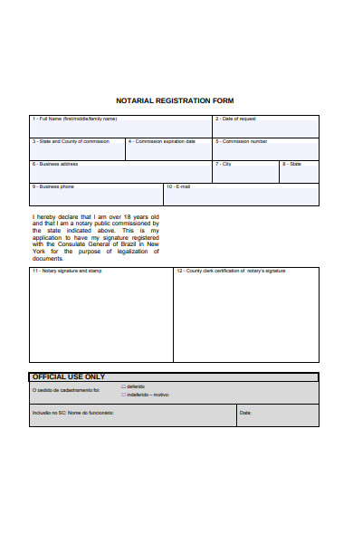 FREE 22+ Notary Forms in PDF | MS Word