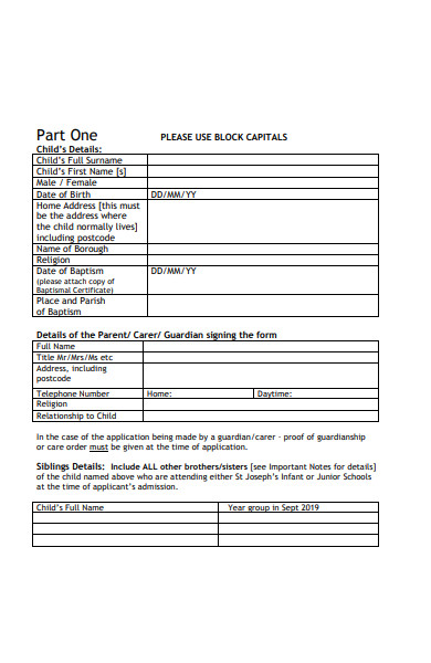 FREE 34+ Nursery Form Samples, PDF, MS Word, Google Docs