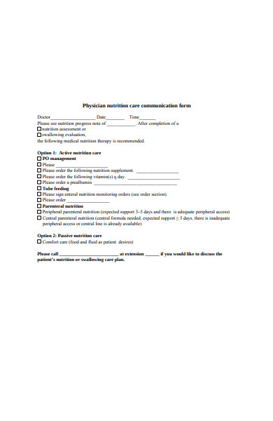 FREE 32+ Communication Forms in PDF | MS Word | XLS