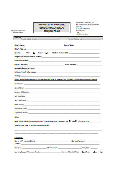 FREE 31+ Therapy Forms in PDF | MS Word | XLS