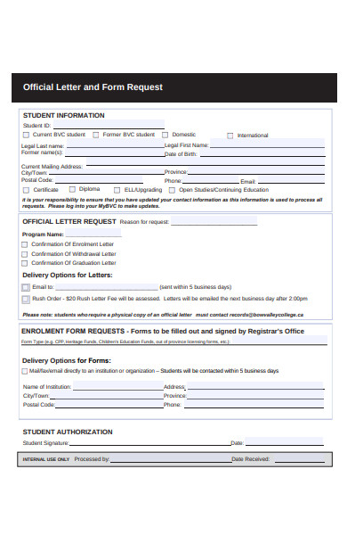 FREE 50+ Letter Forms in PDF | MS Word