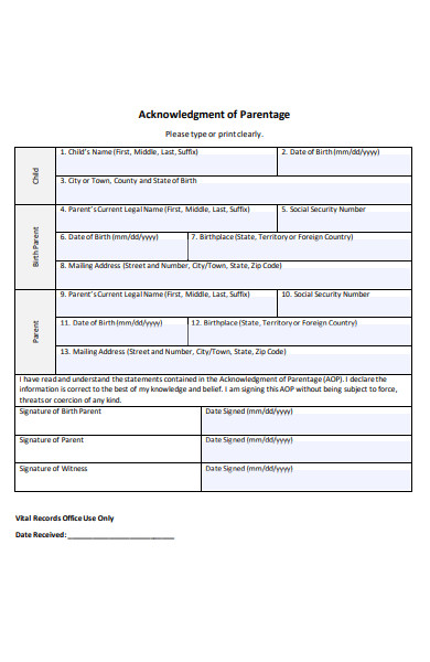 FREE 56+ Acknowledgement Form Samples, PDF, MS Word, Google Docs, Excel