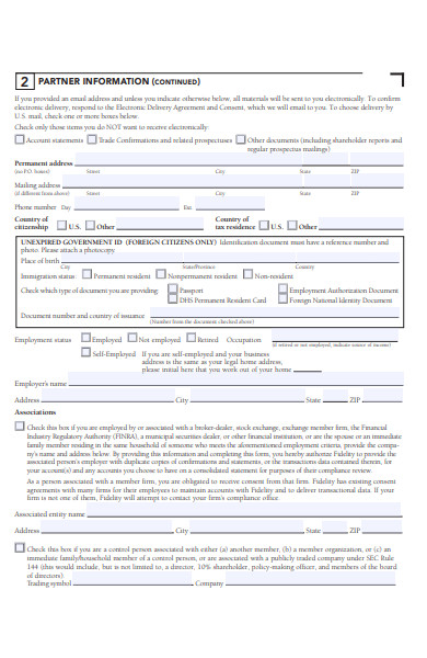 FREE 36+ Partnership Forms in PDF | MS Word