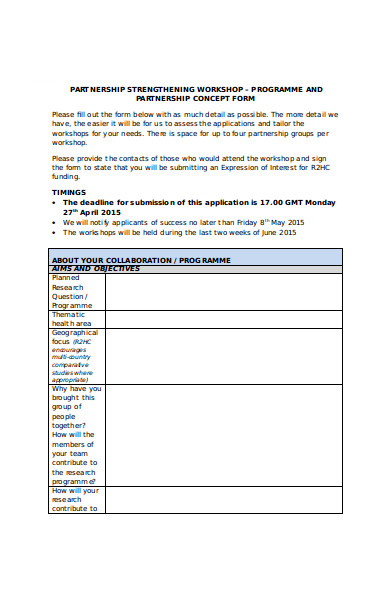 FREE 36+ Partnership Forms in PDF | MS Word