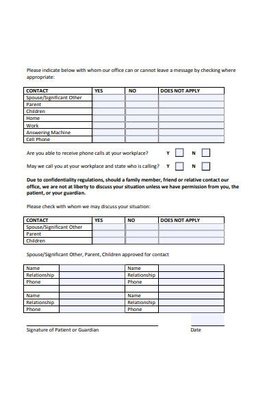 FREE 51+ Patient Forms in PDF | MS Word | Excel