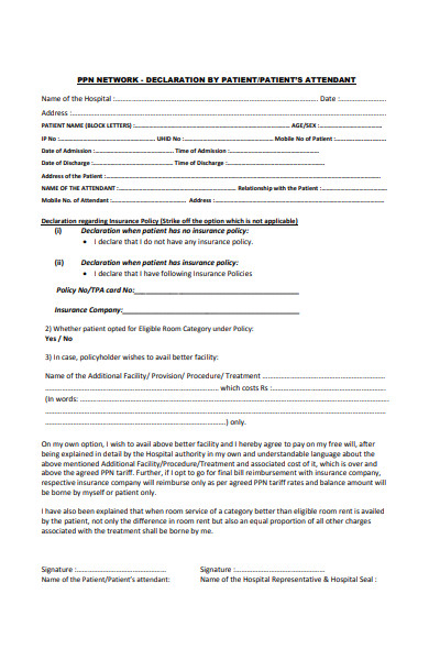 FREE 52+ Declaration Forms in PDF | MS Word | XLS