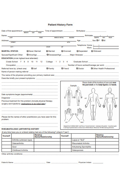 FREE 51+ Patient Forms in PDF | MS Word | Excel