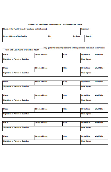 FREE 34+ Permission Forms in PDF | MS Word