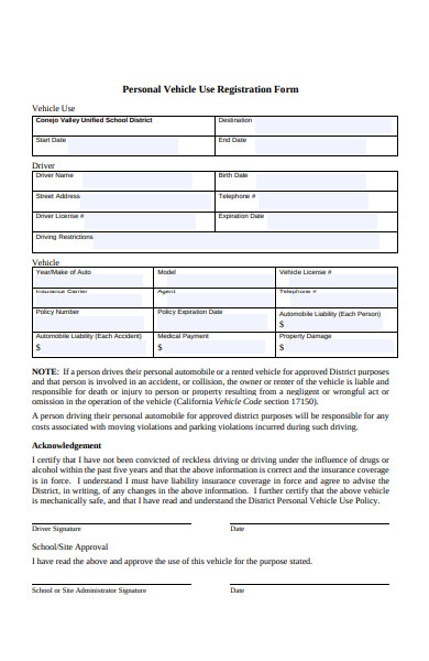 FREE 42+ Personal Forms in PDF | MS Word | Excel
