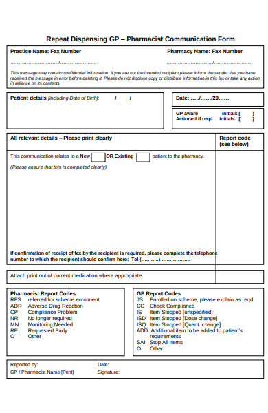 FREE 32+ Communication Forms in PDF | MS Word | XLS