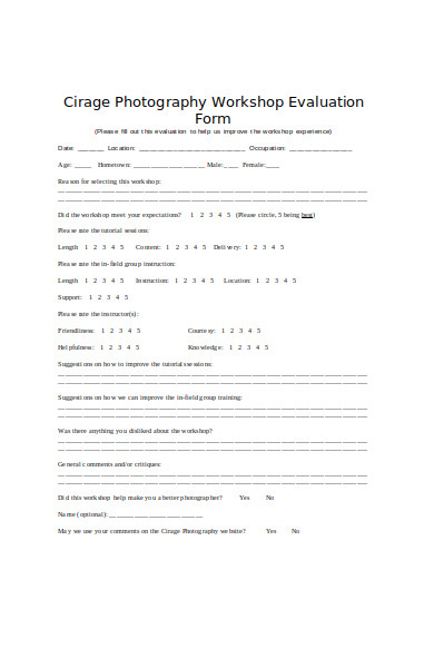 FREE 31+ Photography Forms in PDF | Ms Word