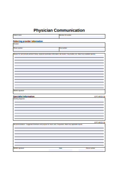 FREE 32+ Communication Forms in PDF | MS Word | XLS