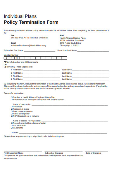 FREE 51+ Termination Forms in PDF | MS Word | XLS