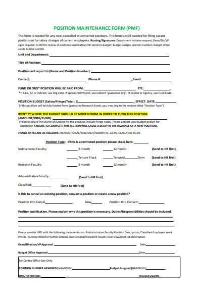 FREE 42+ Maintenance Forms in PDF | MS Word | XLS