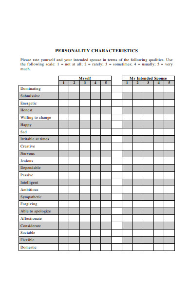 FREE 33+ Premarital Forms in PDF | MS Word (doc.)