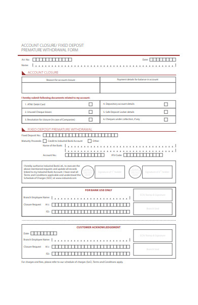 FREE 35+ Withdrawal Form Samples, PDF, MS Word, Google Docs, Excel