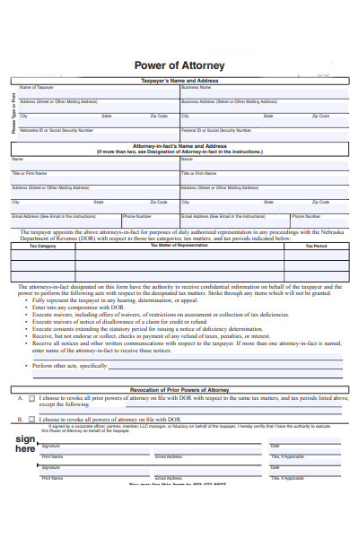 FREE 50+ Attorney Forms in PDF | MS Word