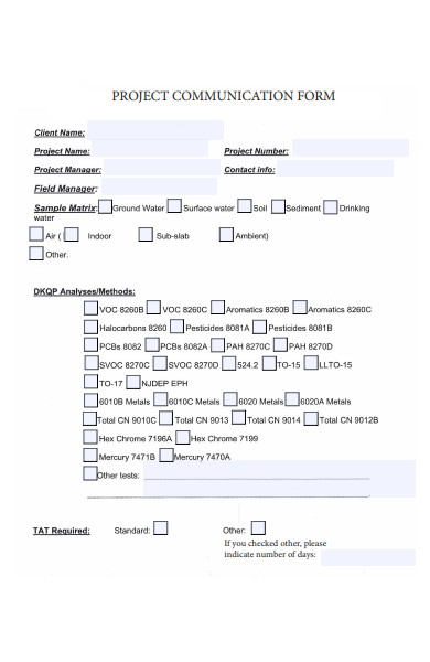 FREE 32+ Communication Forms in PDF | MS Word | XLS