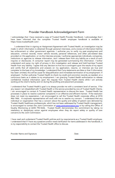 FREE 52+ Acknowledgement Forms in PDF | MS Word | Excel