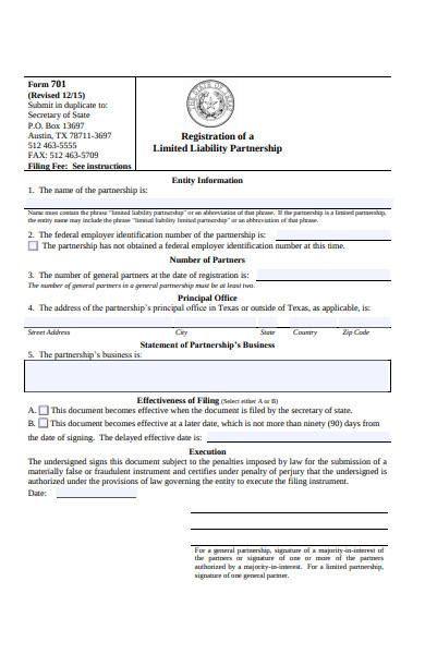 FREE 36+ Partnership Forms in PDF | MS Word